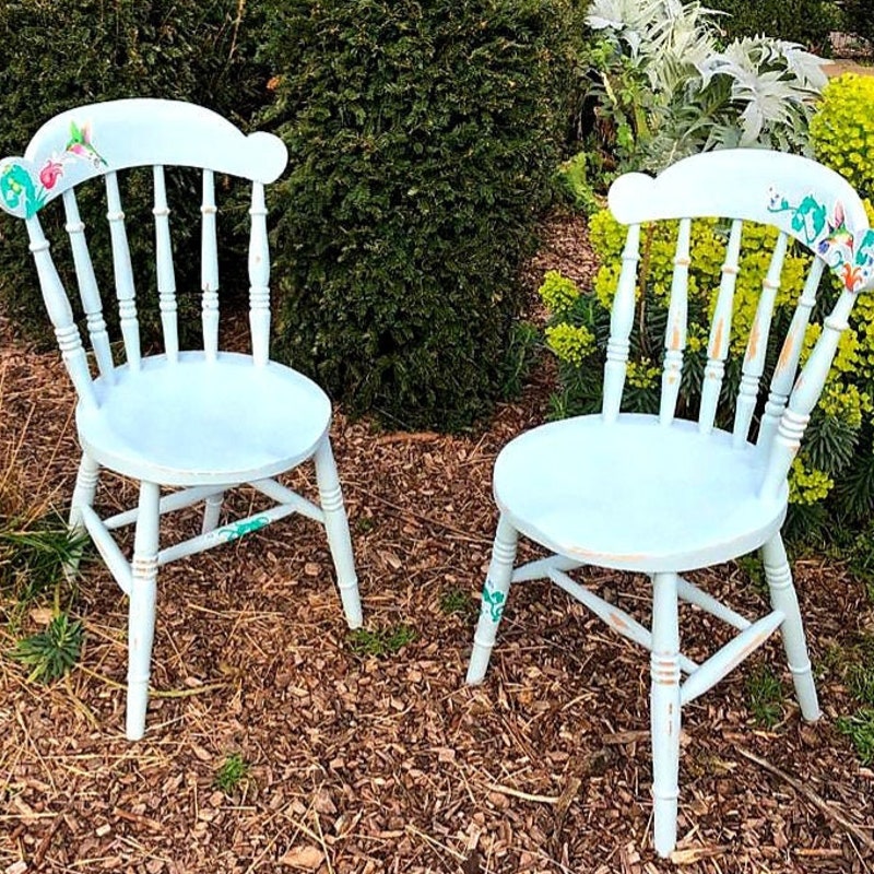 Hand Painted Chairs - Etsy