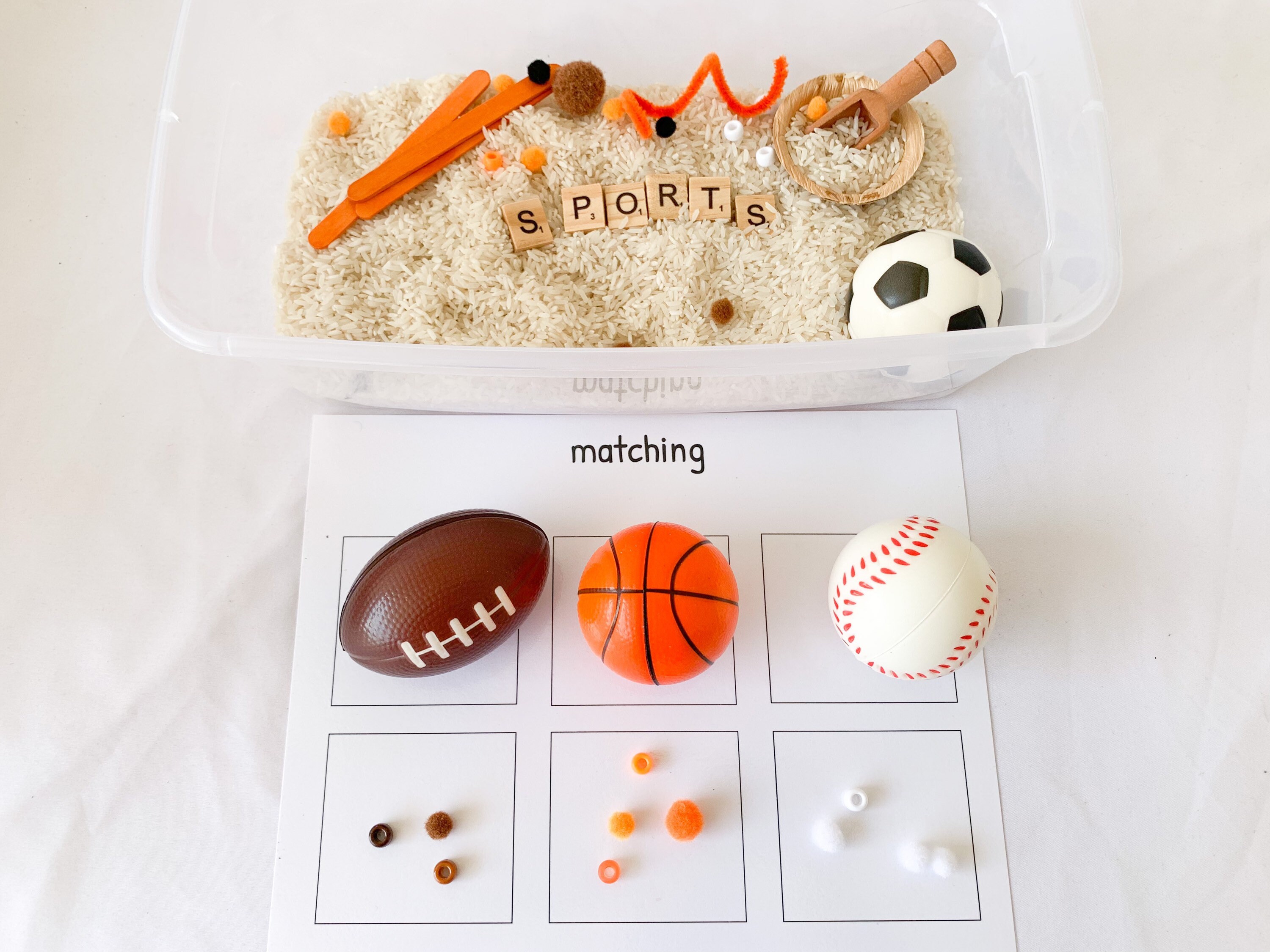 Sensory Bin Learning Mats Digital File - Etsy