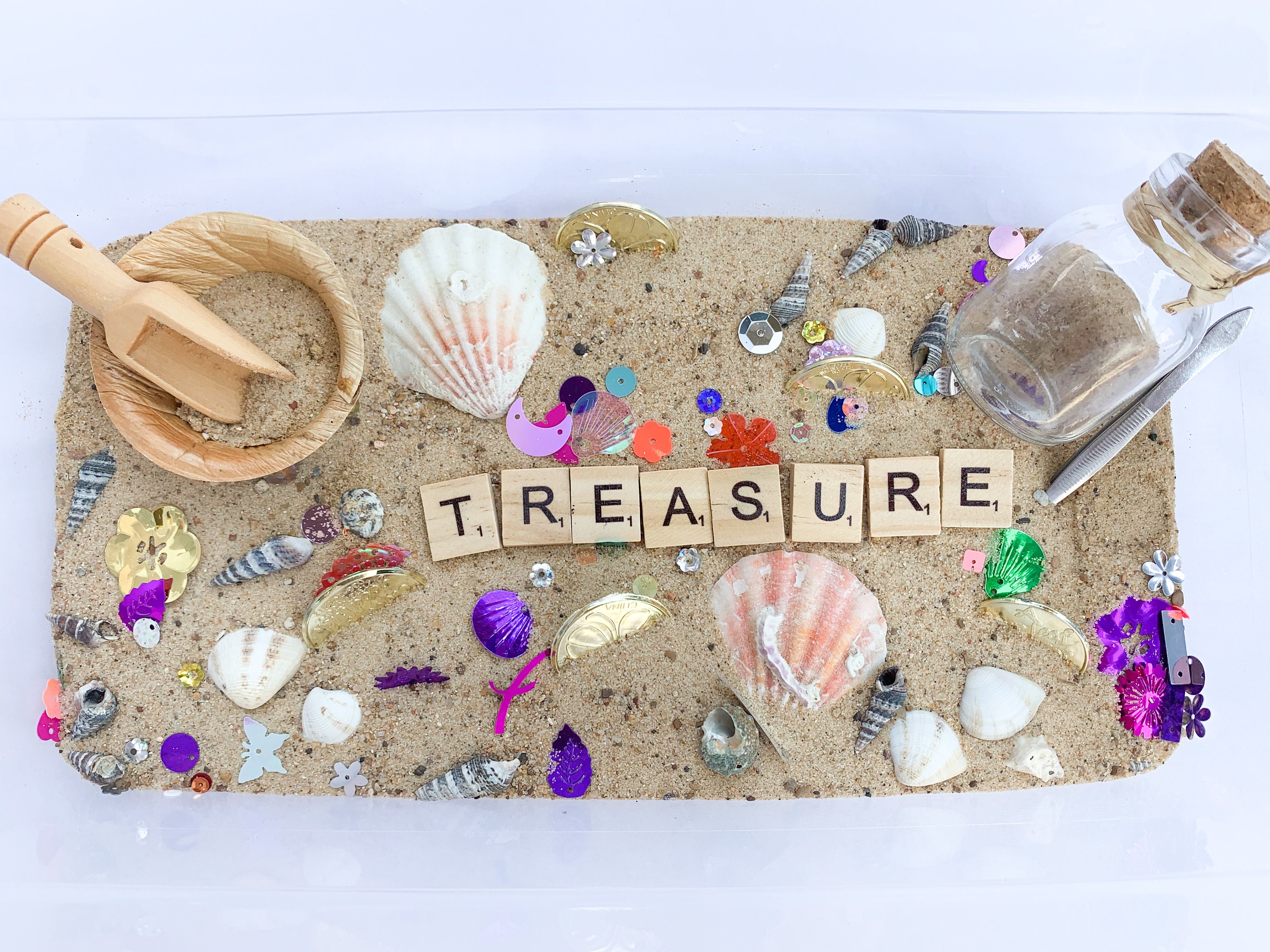 Personalized Treasure Sensory Bin - Etsy