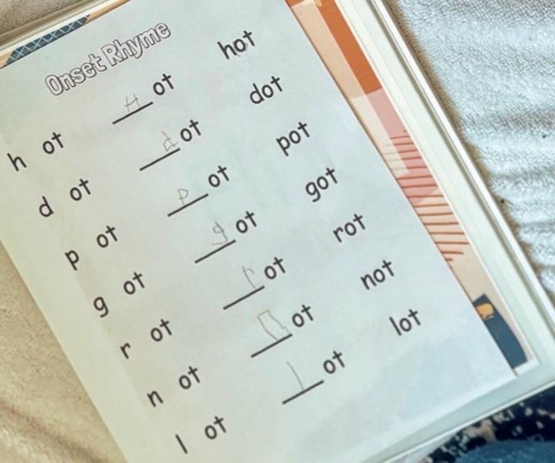 Onset Rhyme, Word Family PDF, Word Families, Ending Sounds, on Set ...