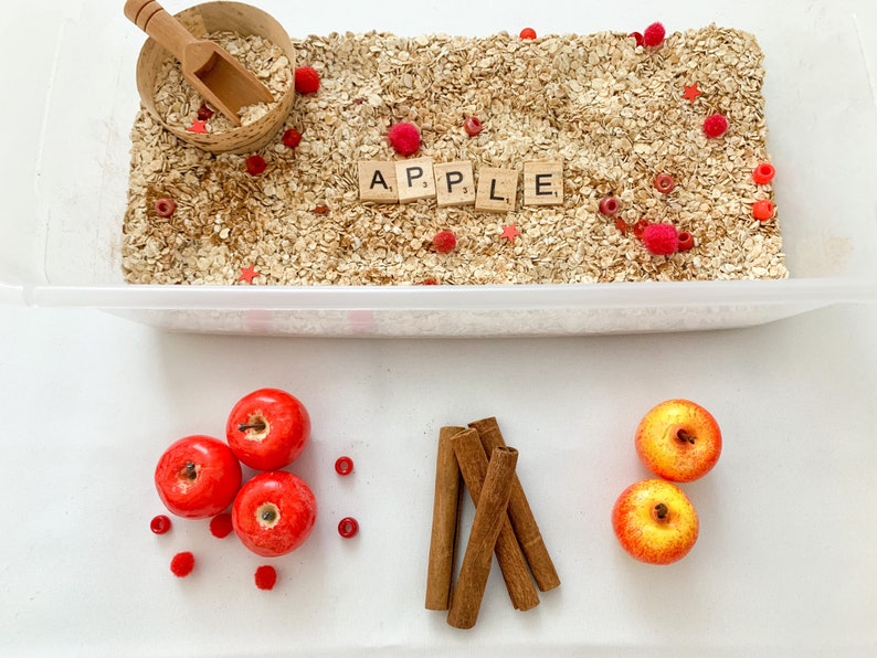 Personalized Apple Pie Sensory Bin - Etsy