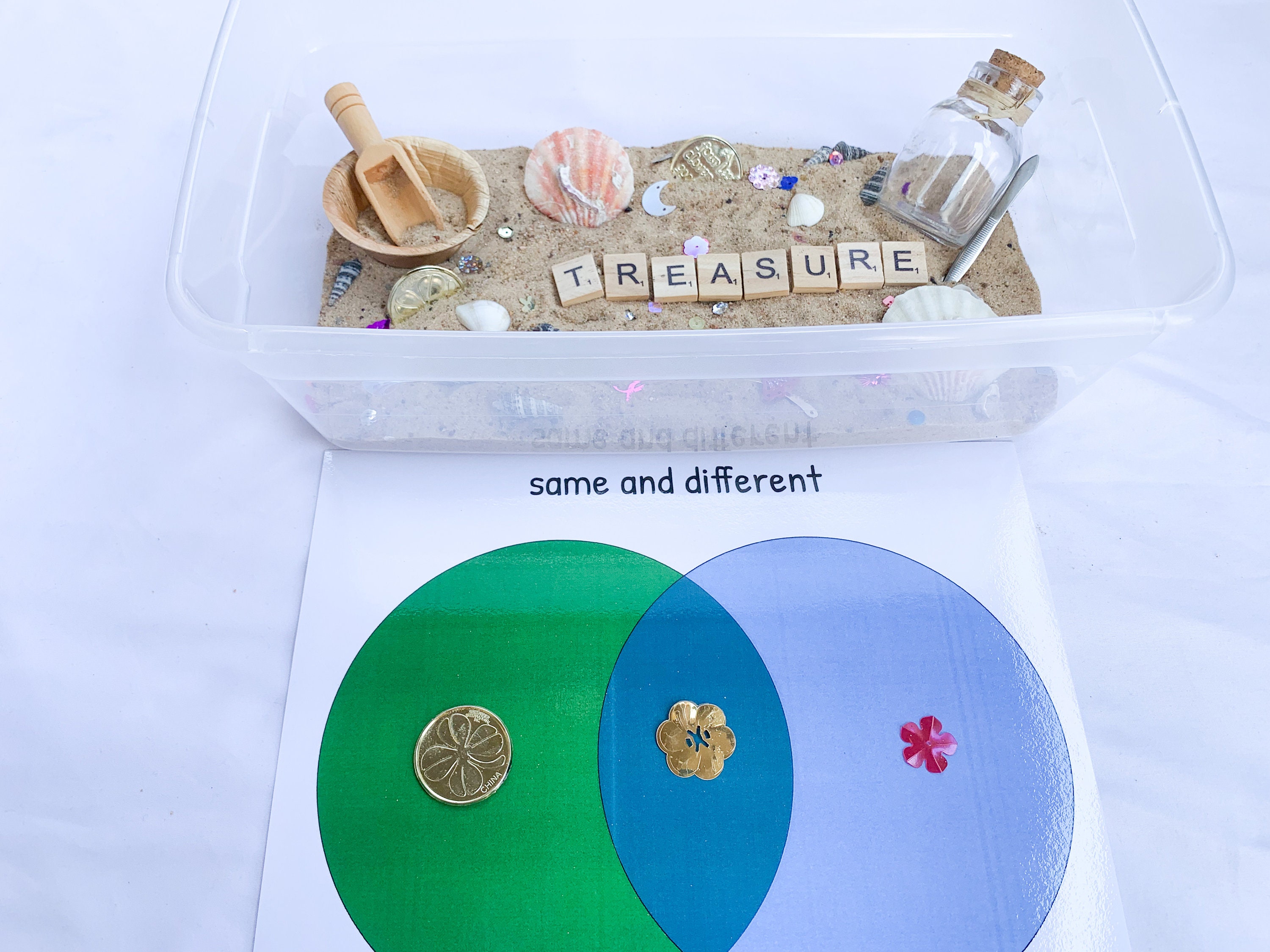 Personalized Treasure Sensory Bin - Etsy