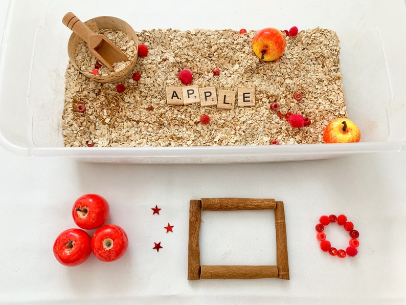 Personalized Apple Pie Sensory Bin - Etsy