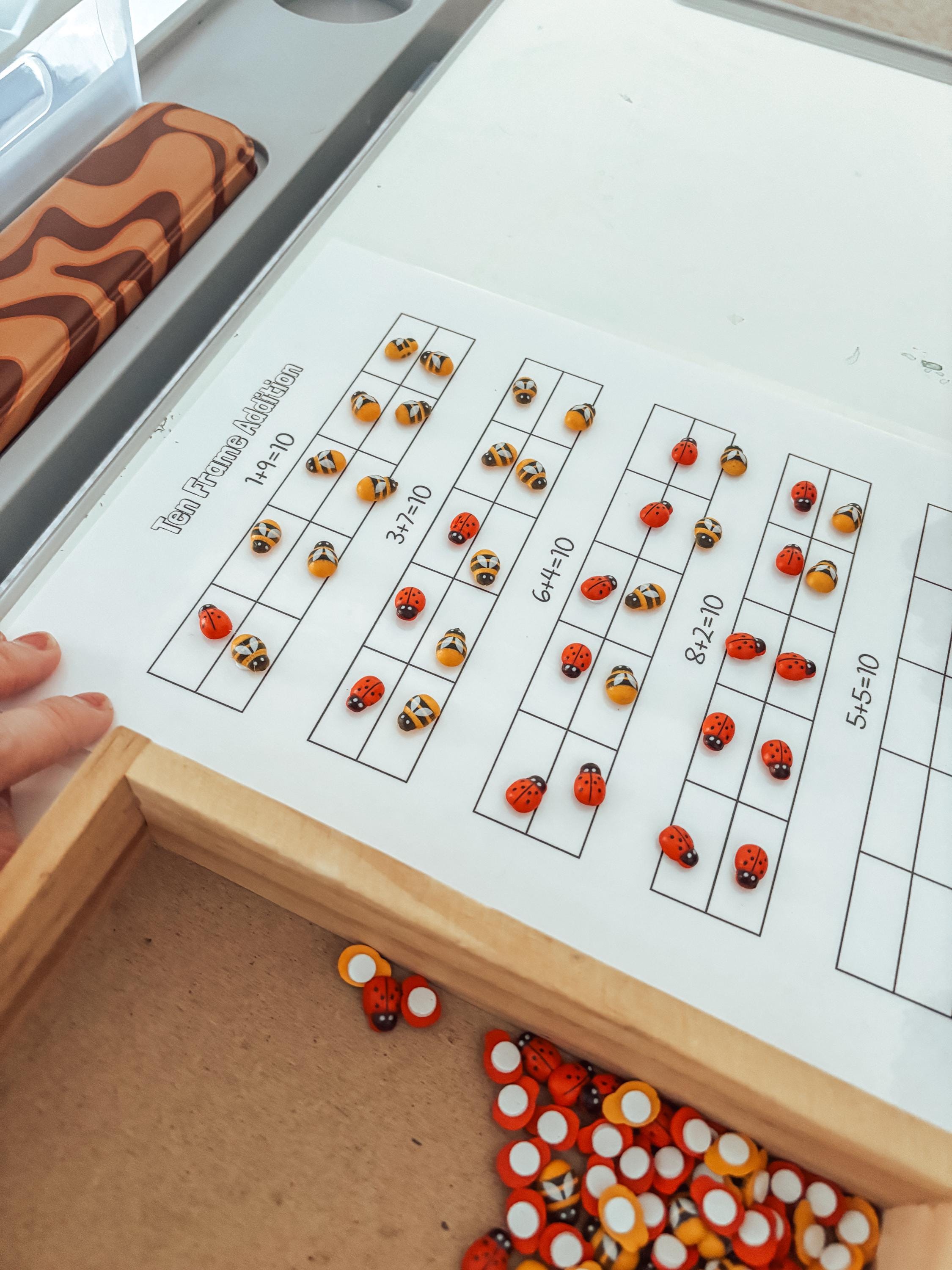 Ten Frame Addition PDF, 10 Frame, Learning Facts, Hands on Learning ...