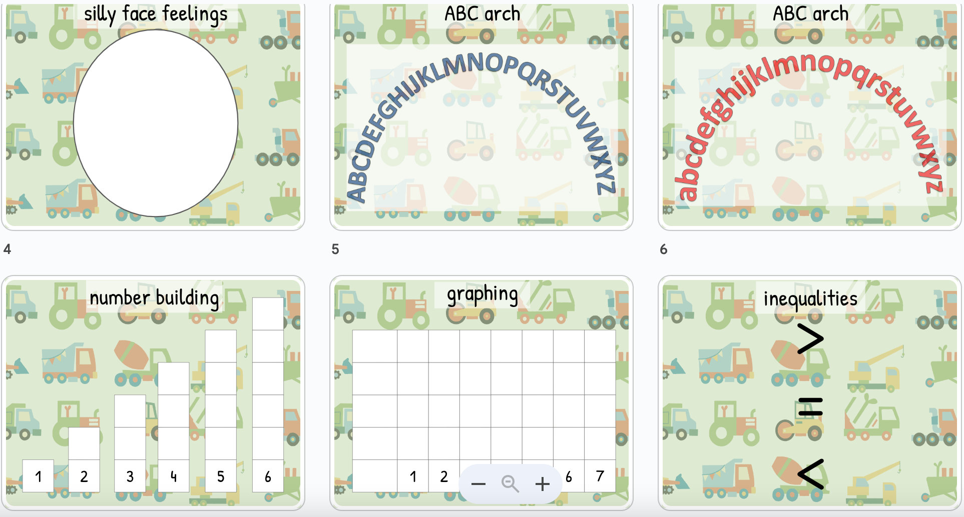 Construction Sensory Bin Learning Mats PDF File Early Math - Etsy