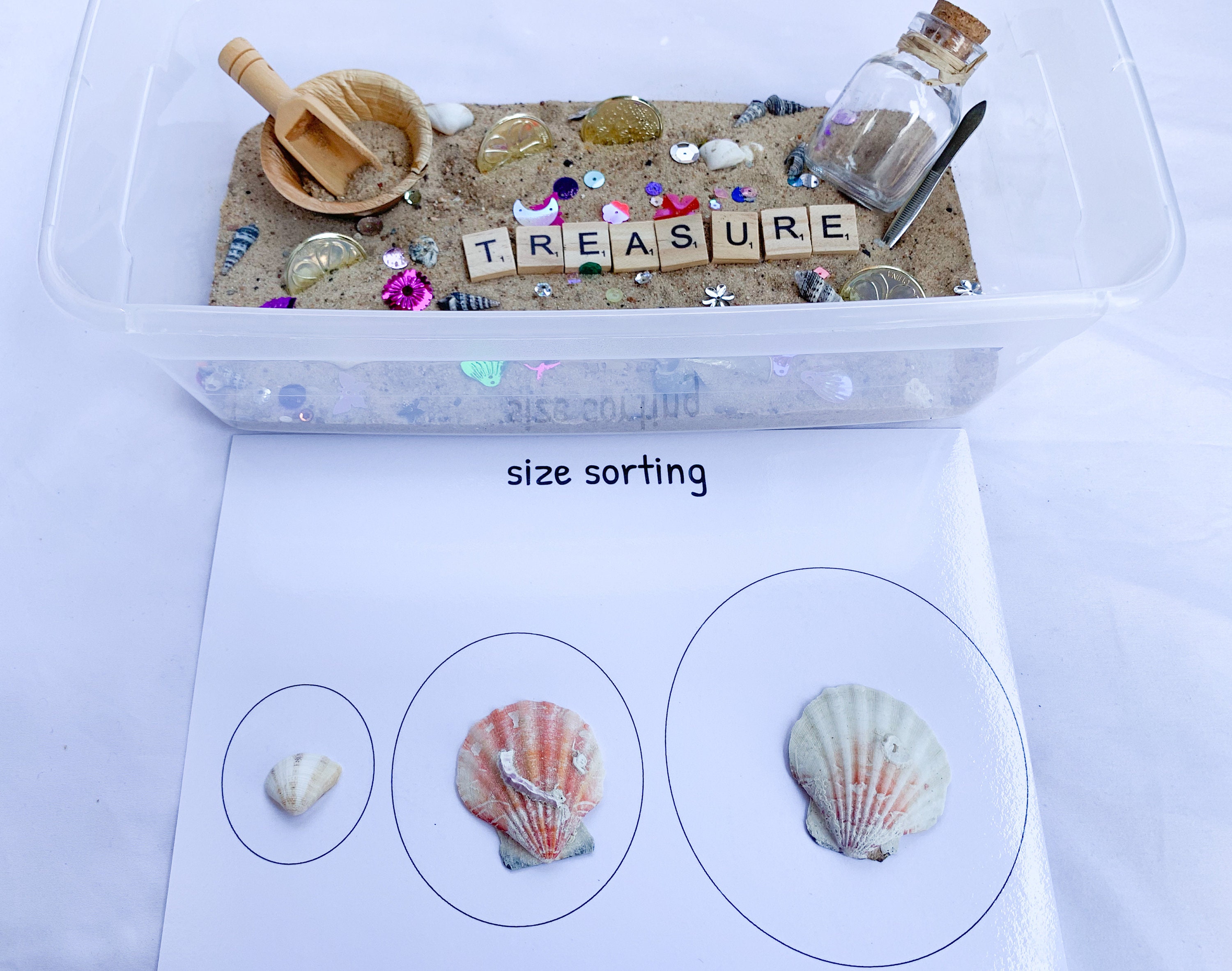 Personalized Treasure Sensory Bin - Etsy
