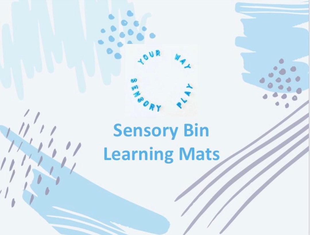 Sensory Bin Learning Mats Digital File - Etsy