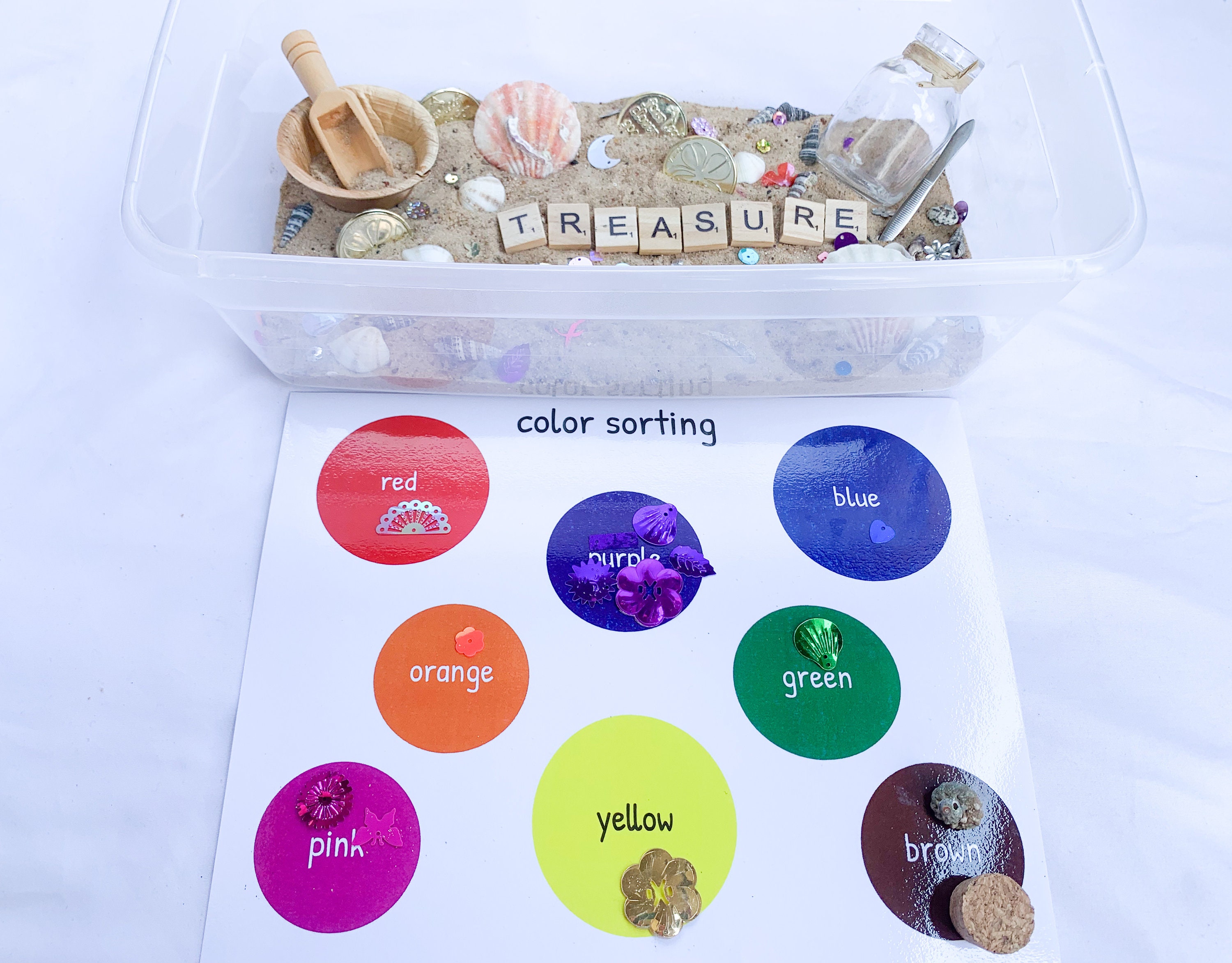 Personalized Treasure Sensory Bin - Etsy
