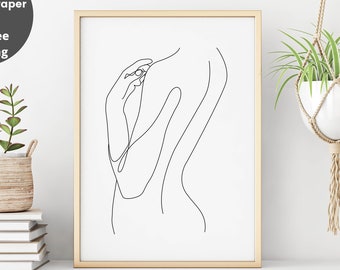 Abstract Female Body Art | Etsy