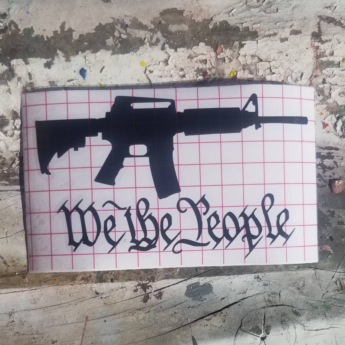 We the People AR-15 Gun Car Vinyl Sticker Window Decal - Etsy