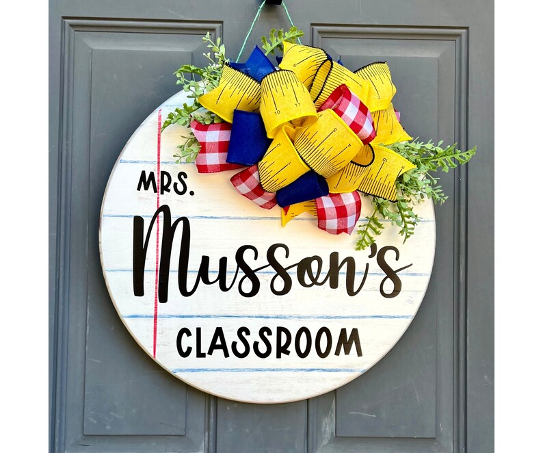 Teacher Appreciation Gift Customized Classroom Door Sign - Etsy