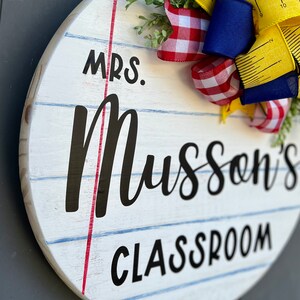 Teacher Appreciation Gift Customized Classroom Door Sign - Etsy
