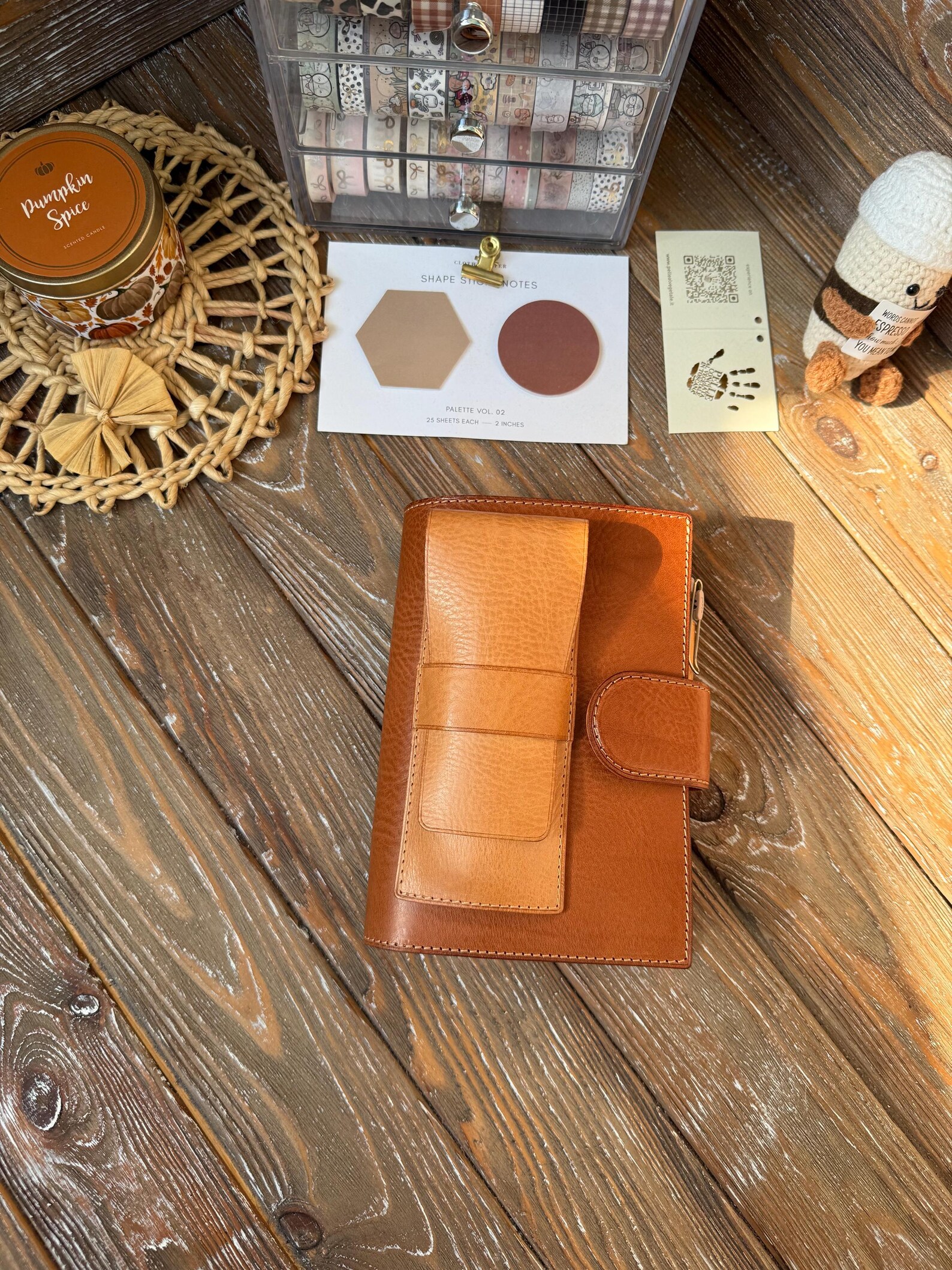 Personal Rings Planner Cover, Binder Handmade Genuine Leather Cover ...