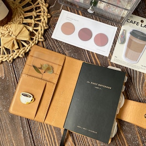 Pocket Notebook Leather Cover for Paper Tess Designs Pocket Daily ...