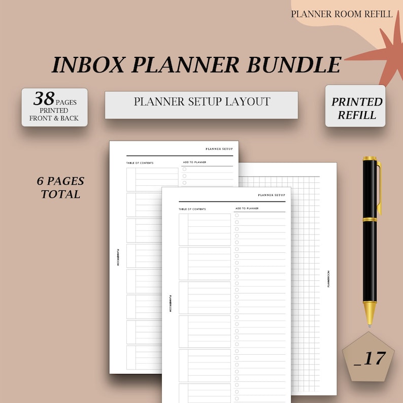 PRINTED Inbox Bundle, to Do List, Task List, Online Orders Tracker ...