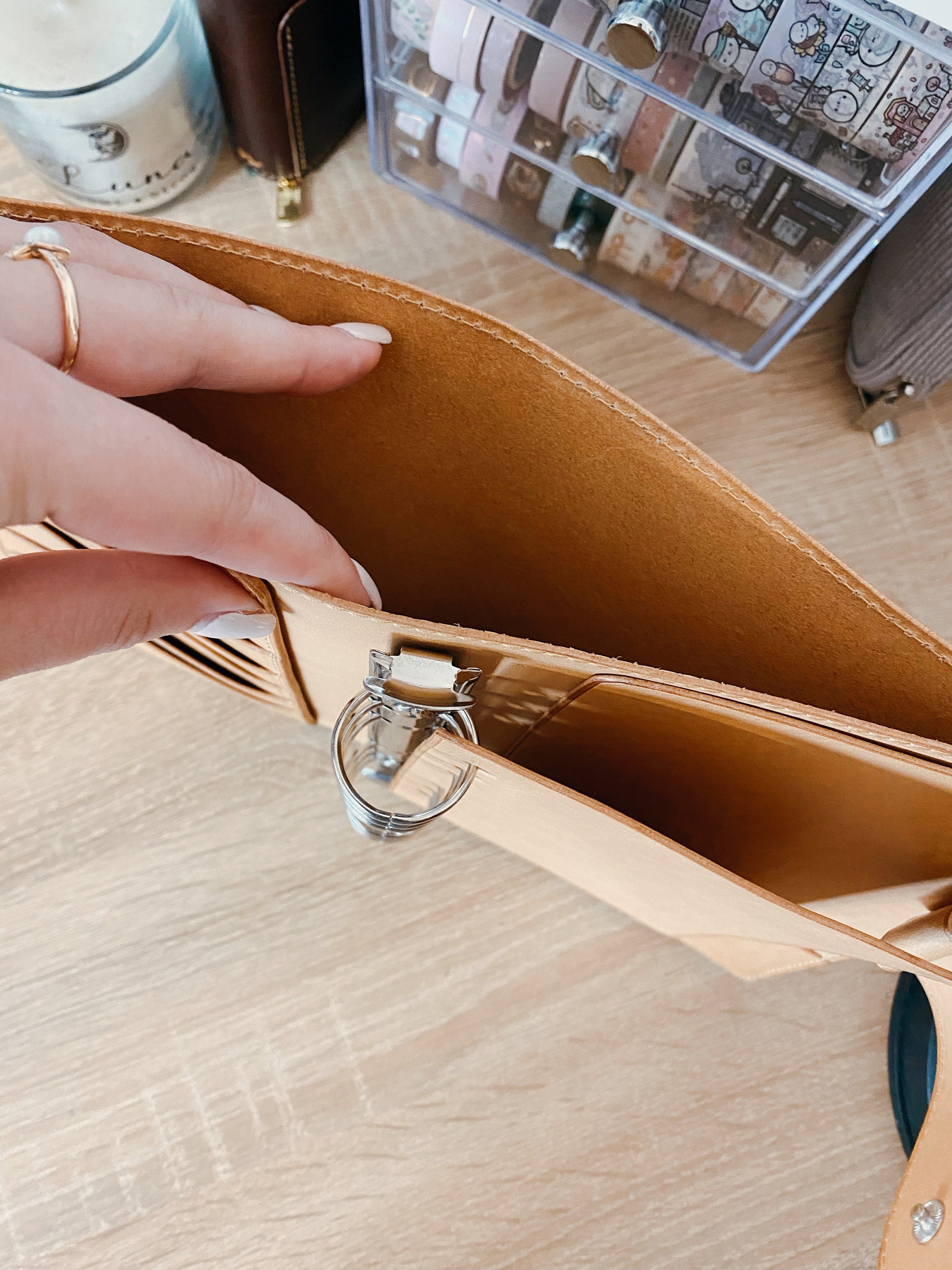 Luxury Leather Planner Cover – A5, Personal, Pocket Rings – Handmade ...