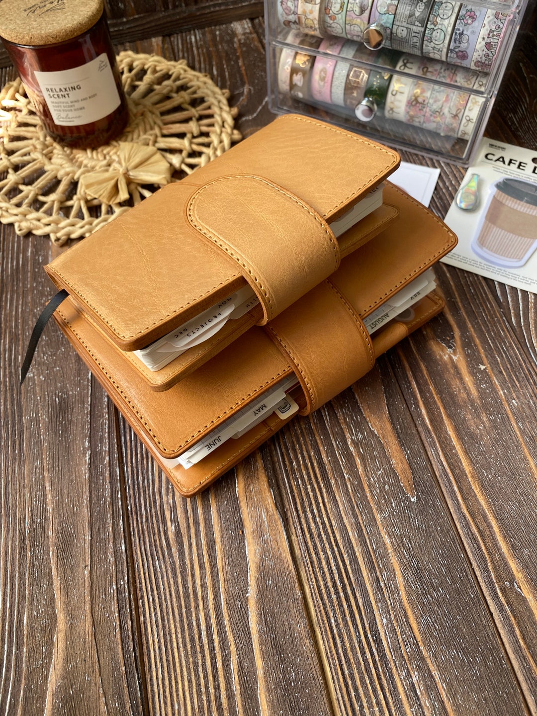 Pocket Notebook Leather Cover for Paper Tess Designs Pocket Daily ...