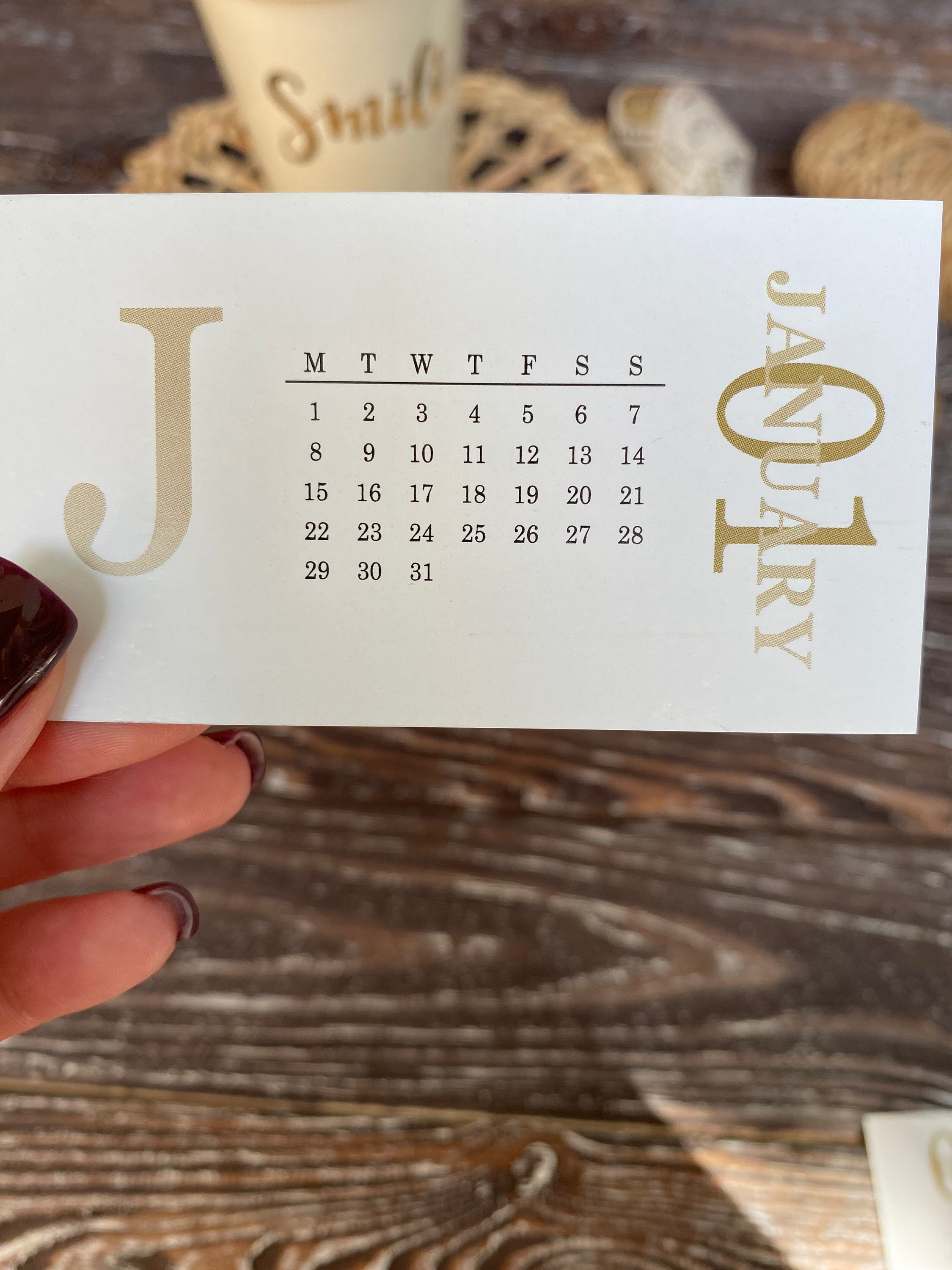 DATED PRINTED 2026 Monthly Planner Cards, 12 Month Planner Accessories ...