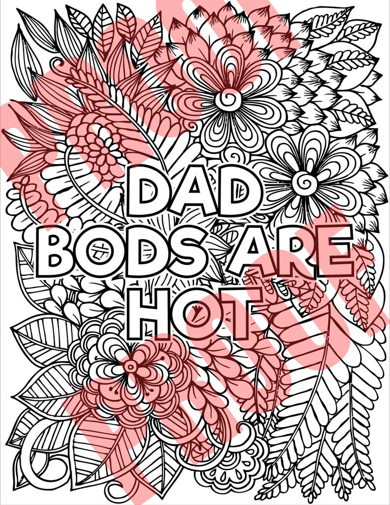 Printable Adult Word Coloring Pages, Unhinged Phrases, Adult Coloring ...