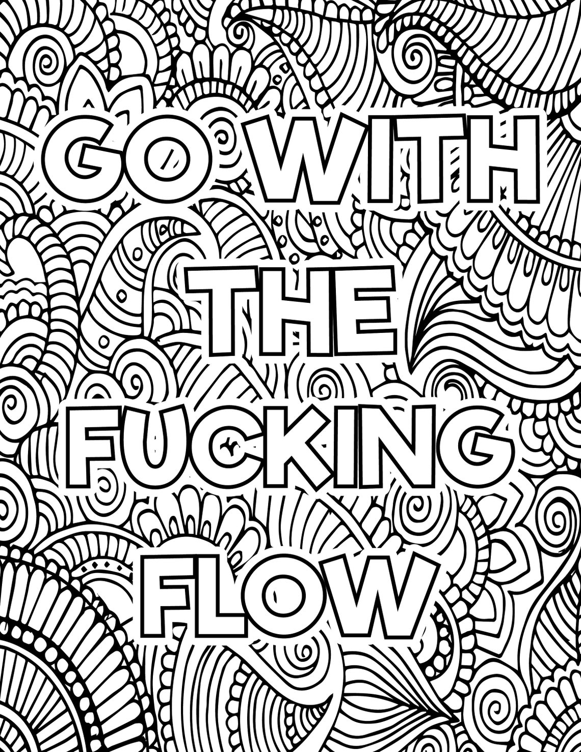 Adult Swear Word Coloring Pages, Adult Coloring Book With Swear Words ...