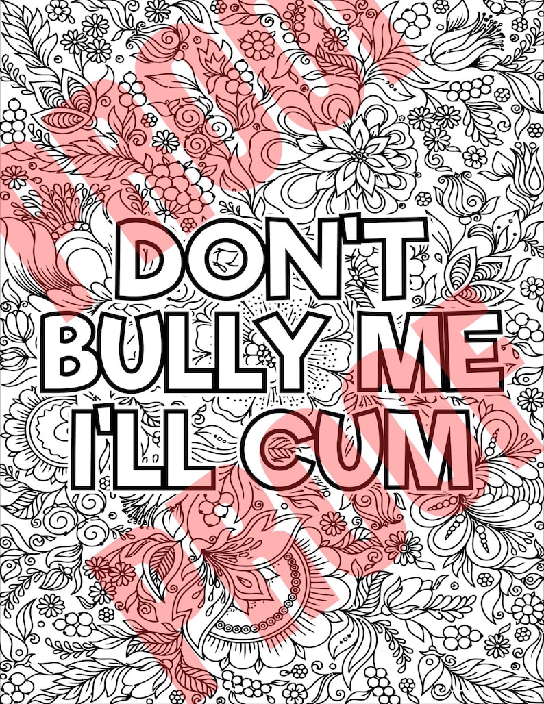 Adult Coloring Pages| Unhinged Phrases | Printable Coloring Pages Pdf ...