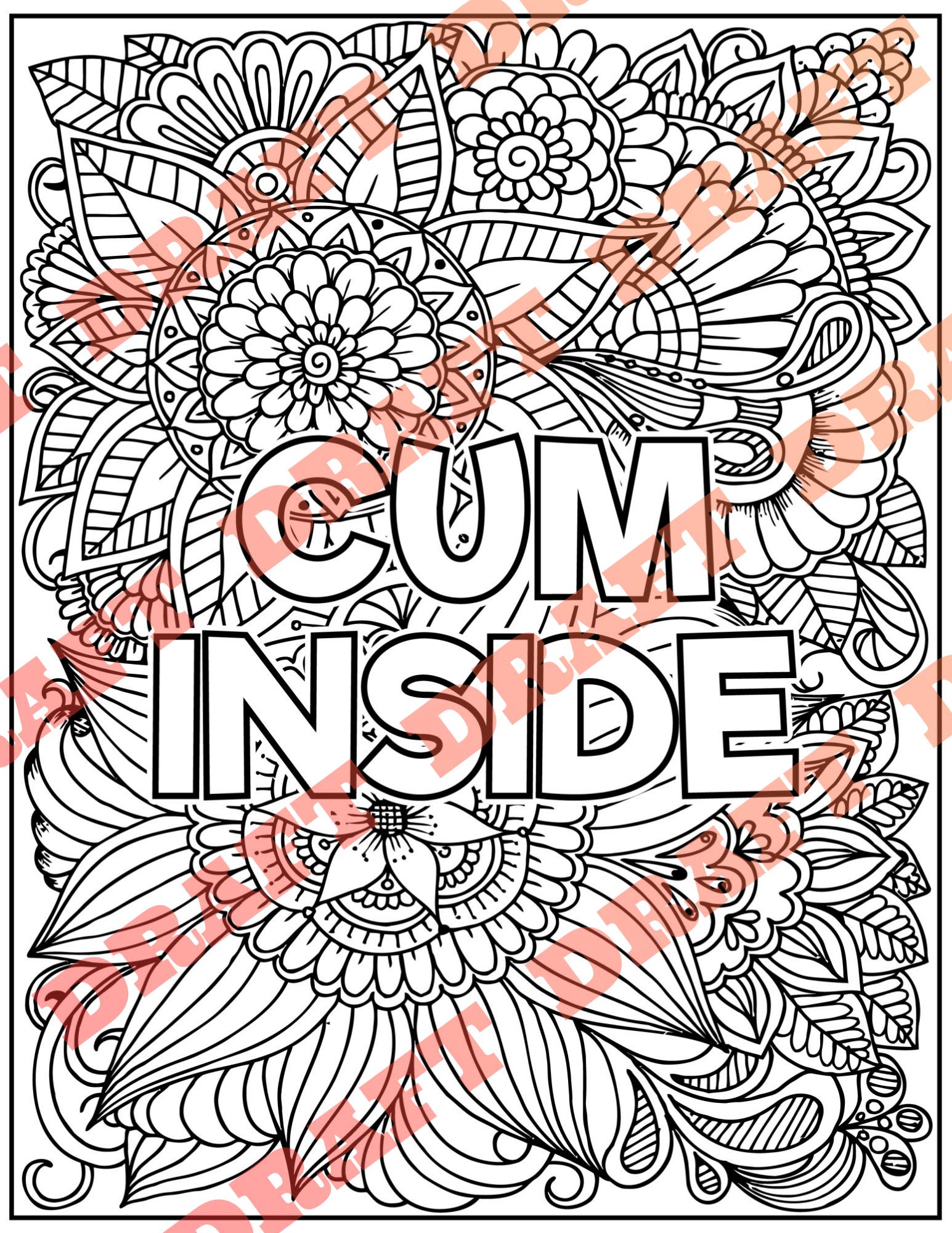 Adult Coloring Pages, Unhinged Phrases Coloring Pages, Printable PDF ...