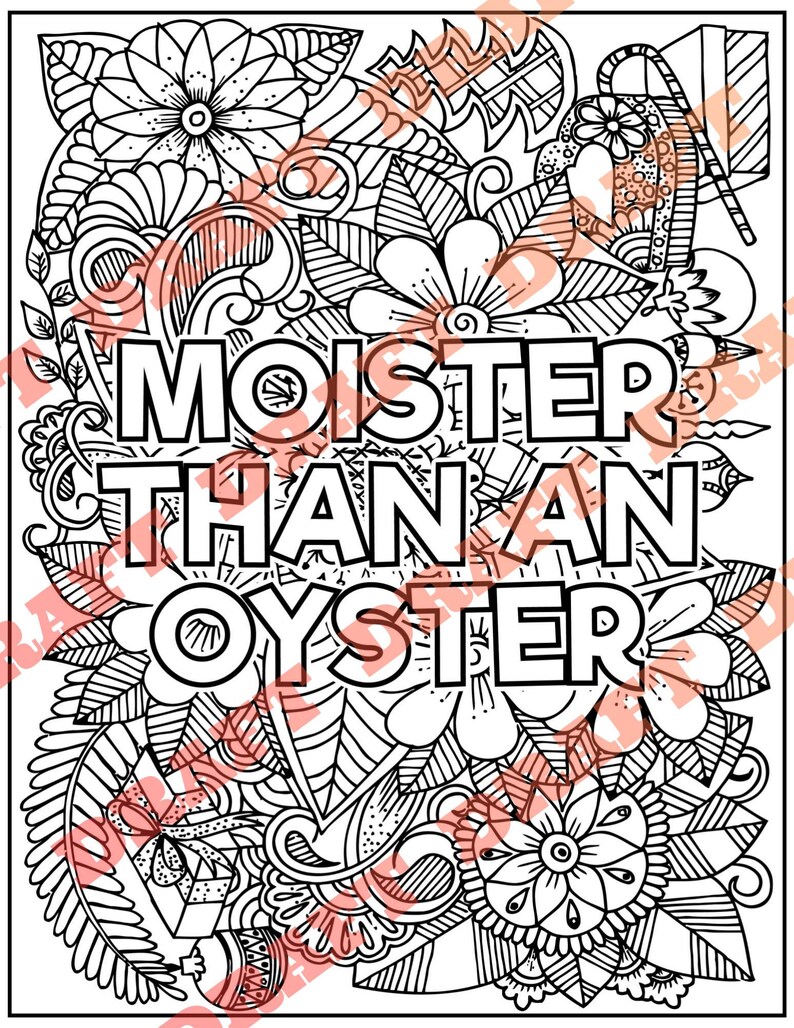 Unhinged Adult Phrases Coloring Pages, 10 Page Download Pdf Printable ...