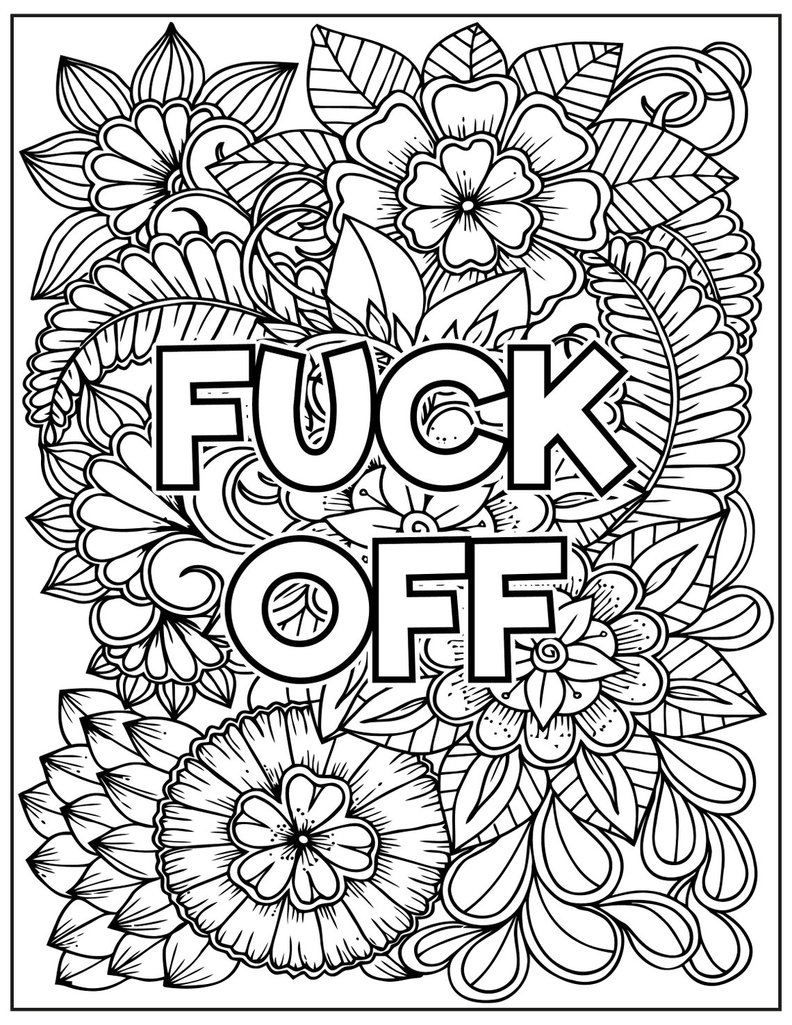 Adult Swear Word Coloring Pages, Curse Word Coloring Pages, Printable ...
