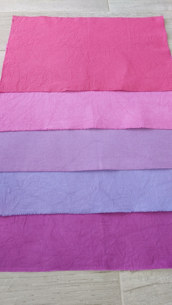 Purple Aida Cloth 14 and 16 Count Hand Dyed Cross Stitch - Etsy