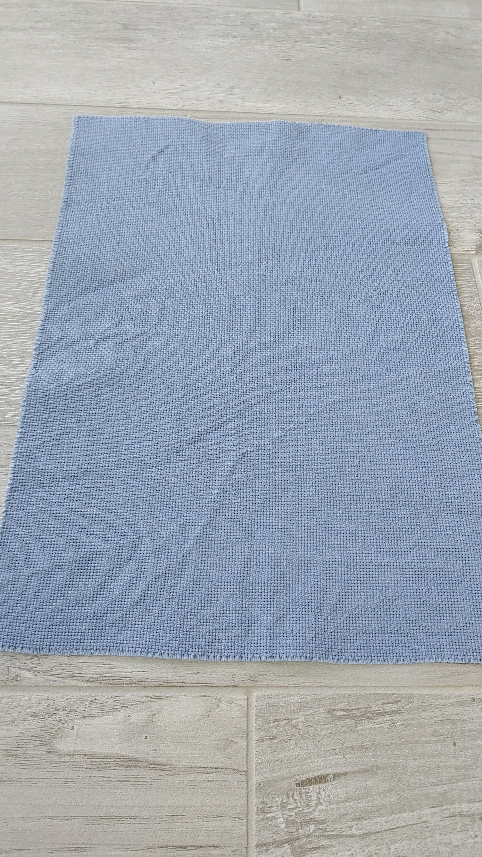 Blue Aida Cloth, 14 and 16 Count, Hand Dyed, Cross Stitch Fabric ...