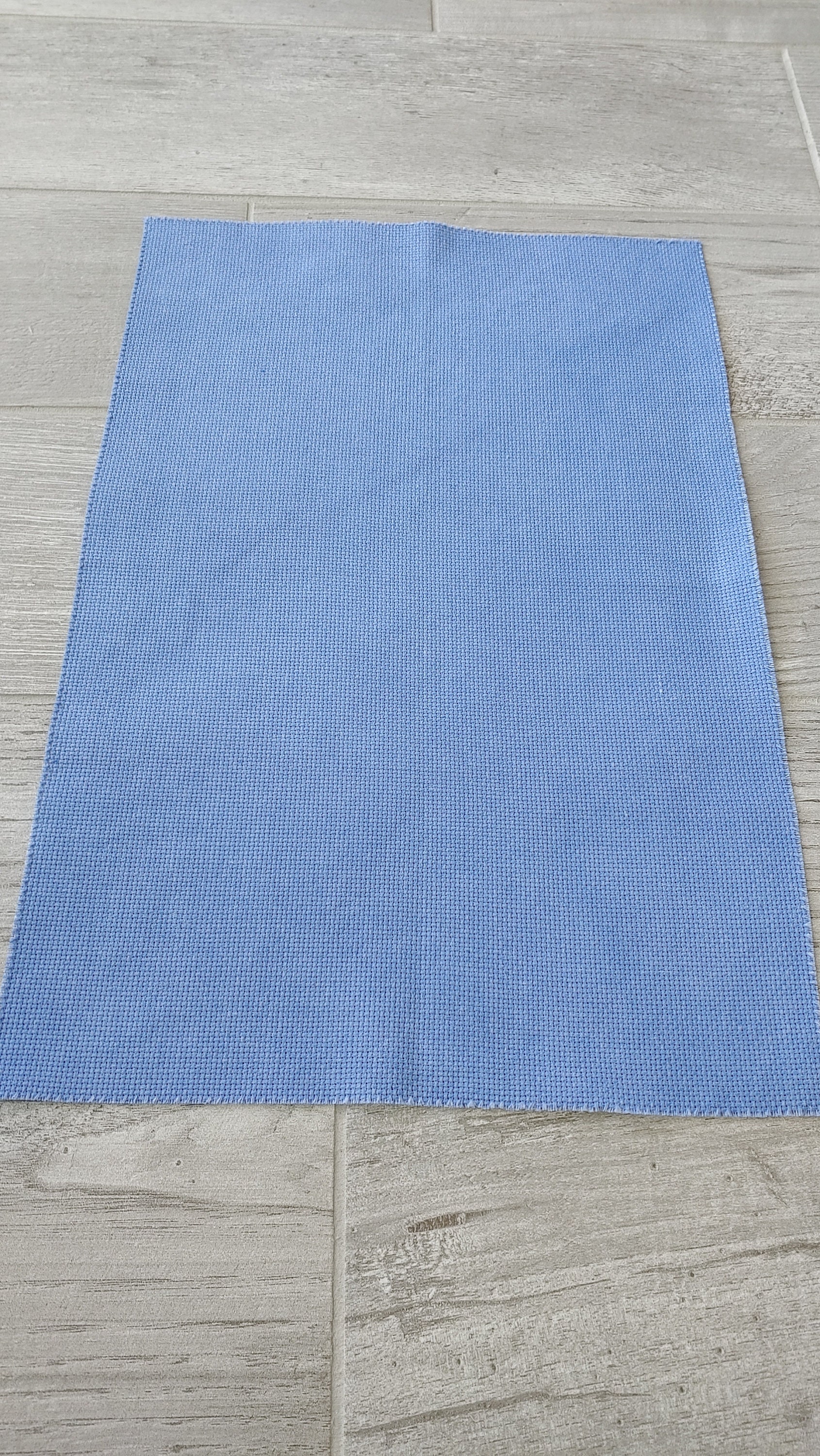 Blue Aida Cloth, 14 and 16 Count, Hand Dyed, Cross Stitch Fabric ...