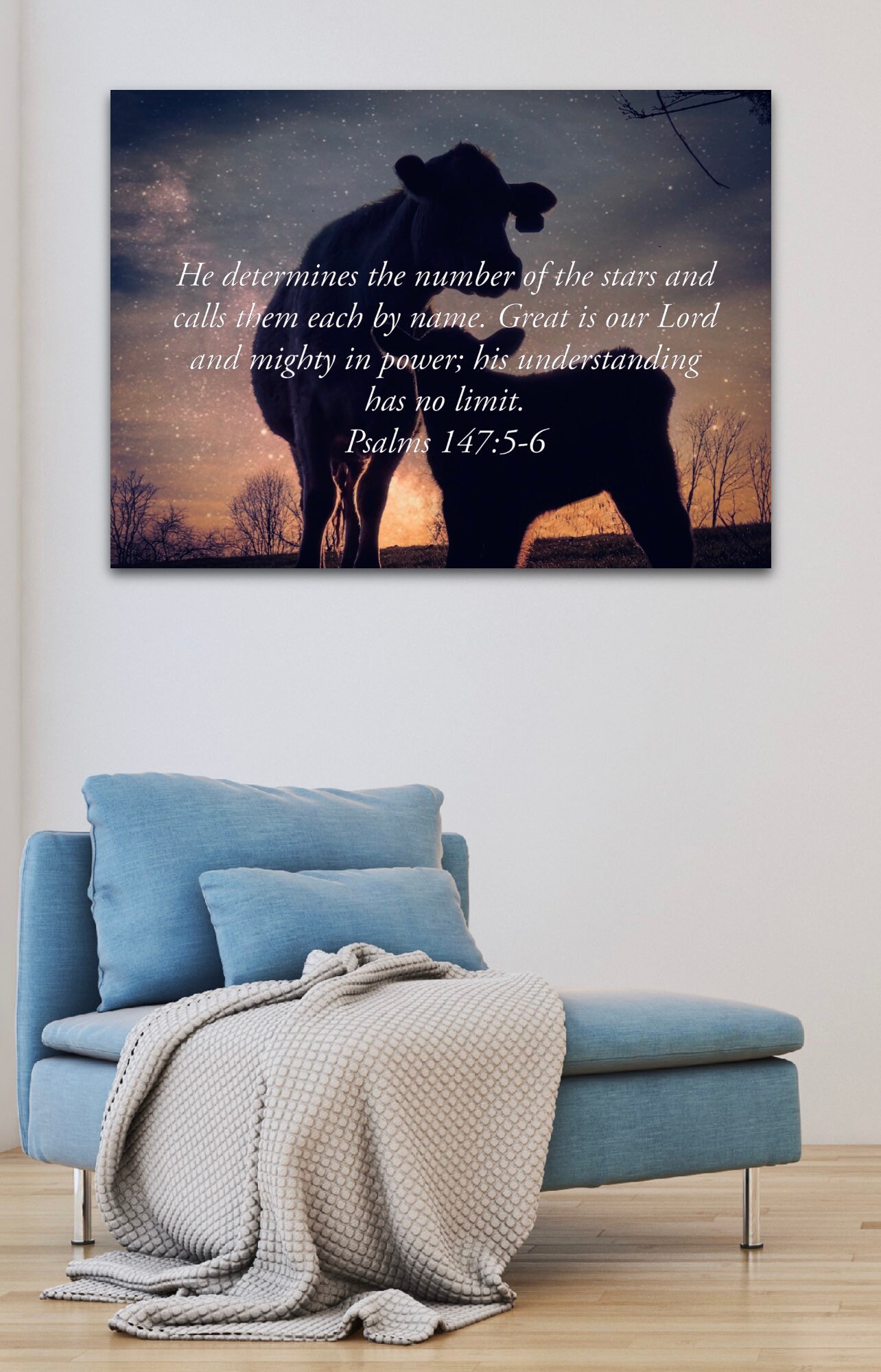 Inspiring Bible Verse, Cows, Cattle, Stars - Etsy