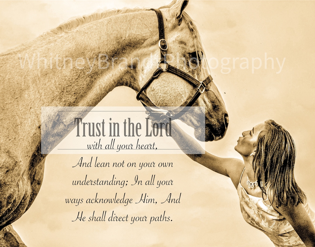 Inspiring Bible Verse, Horse, Equestrian, Gift For…. - Etsy