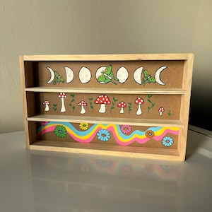 Luna Hand-painted Crystal Display Shelf - Etsy