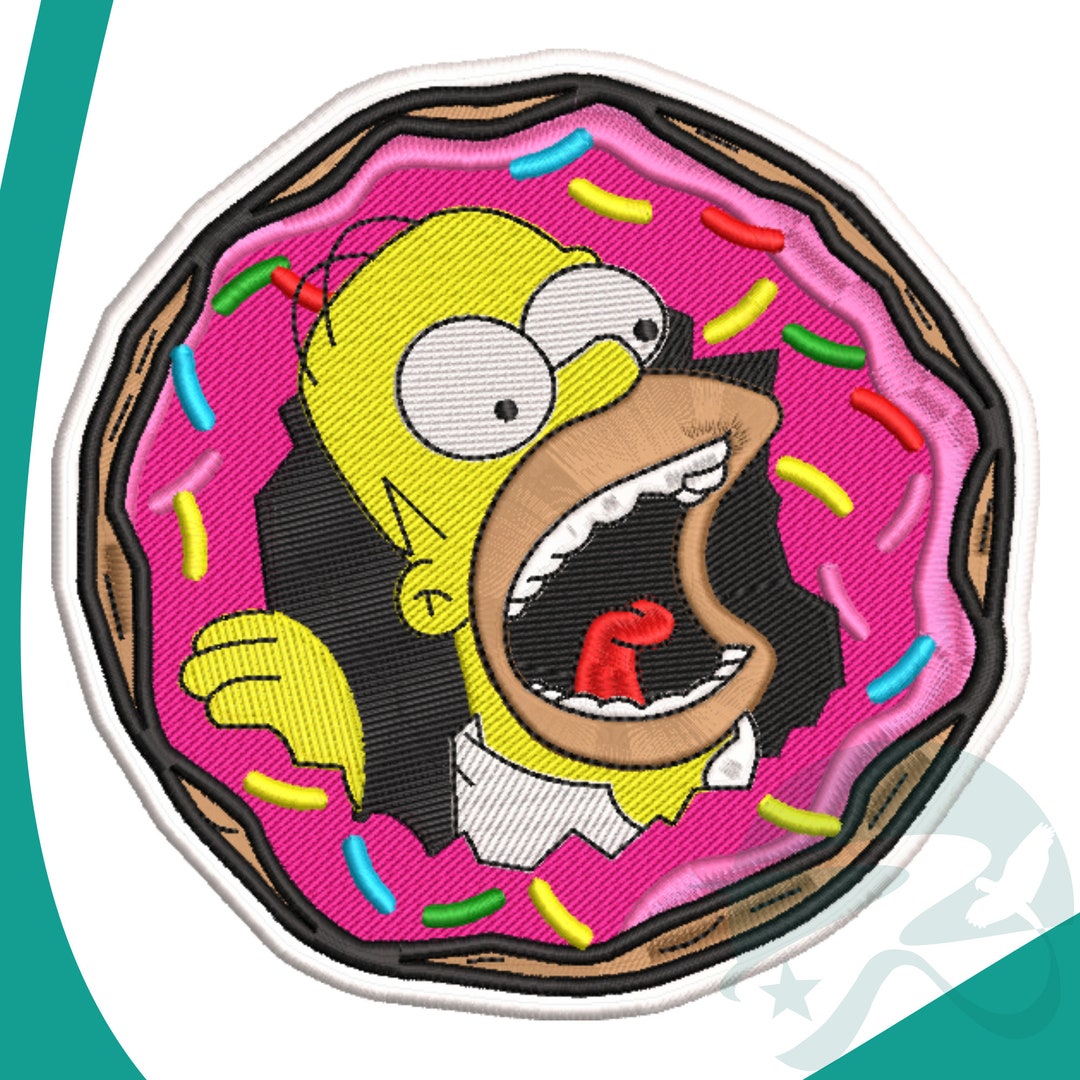 Homerjefpes/simpson/ Embroidery Pattern/ Custom Digitizing / Embroidery ...