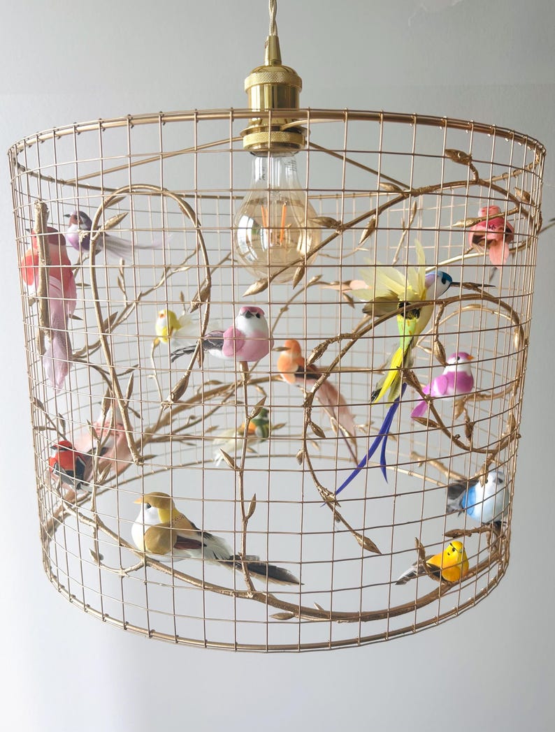 Pendant Light, Lampshade, Ceiling Light, Metal, Wood, Natural, Handmade ...