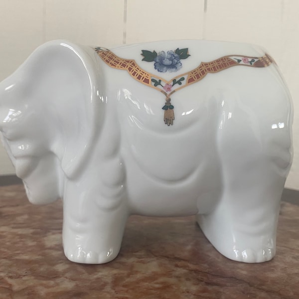 Porcelain Elephant - Etsy