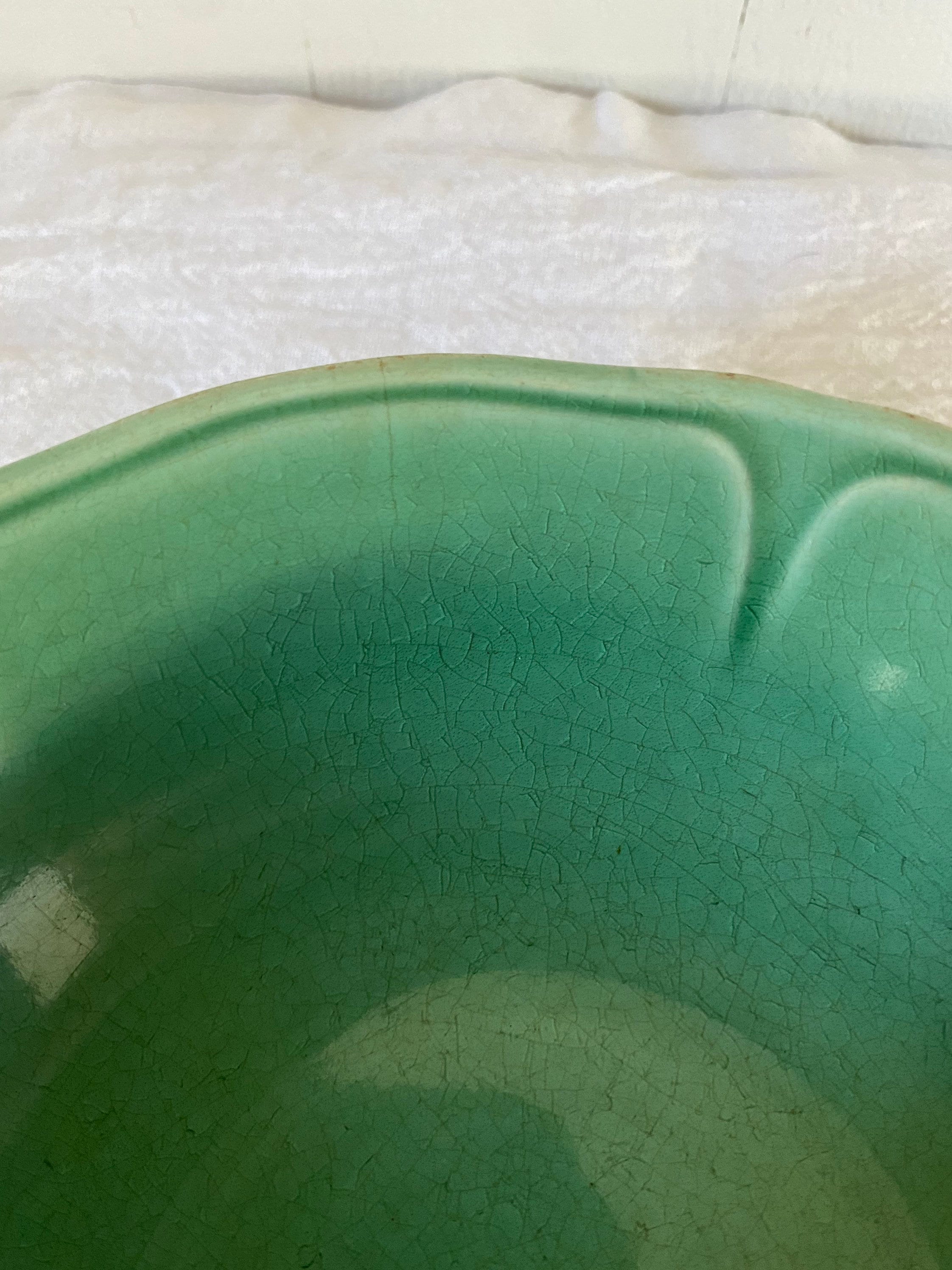 1930s Mount Clemens Pottery Green Petalware Collectible Bowl - Etsy