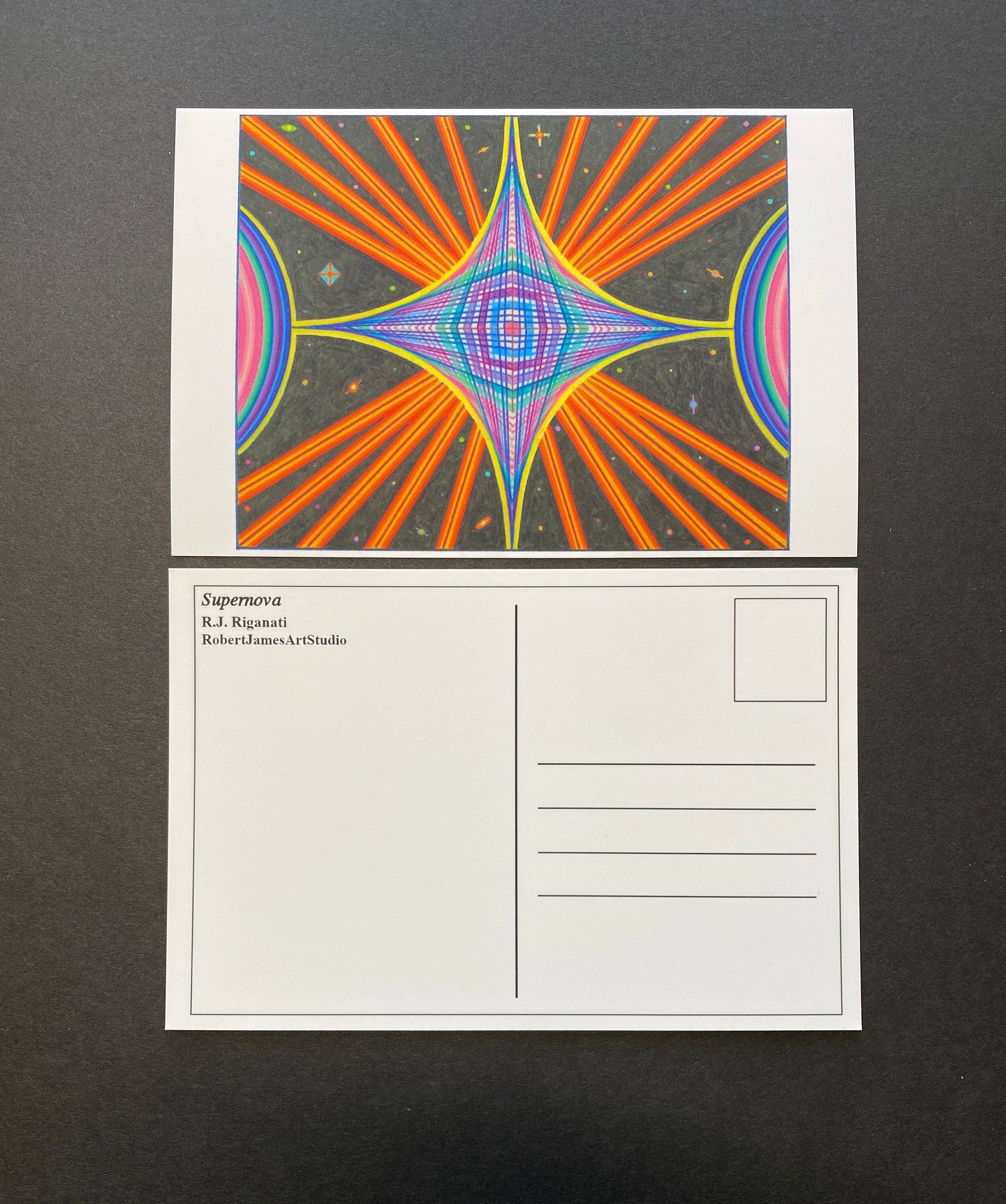 Supernova - Colored Pencil Drawing Print - Etsy