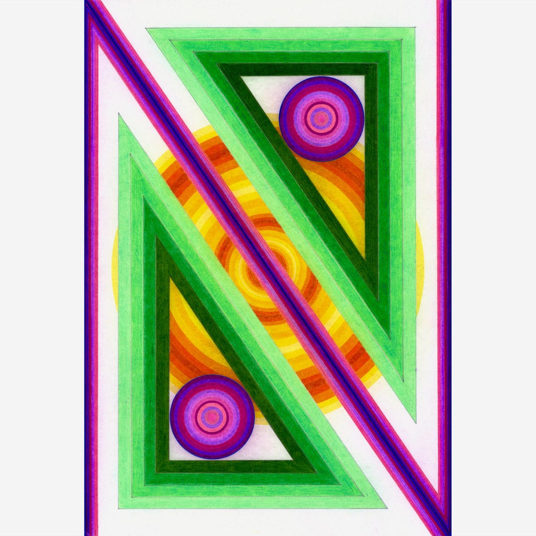 Nrz - Colored Pencil Drawing Print - Etsy