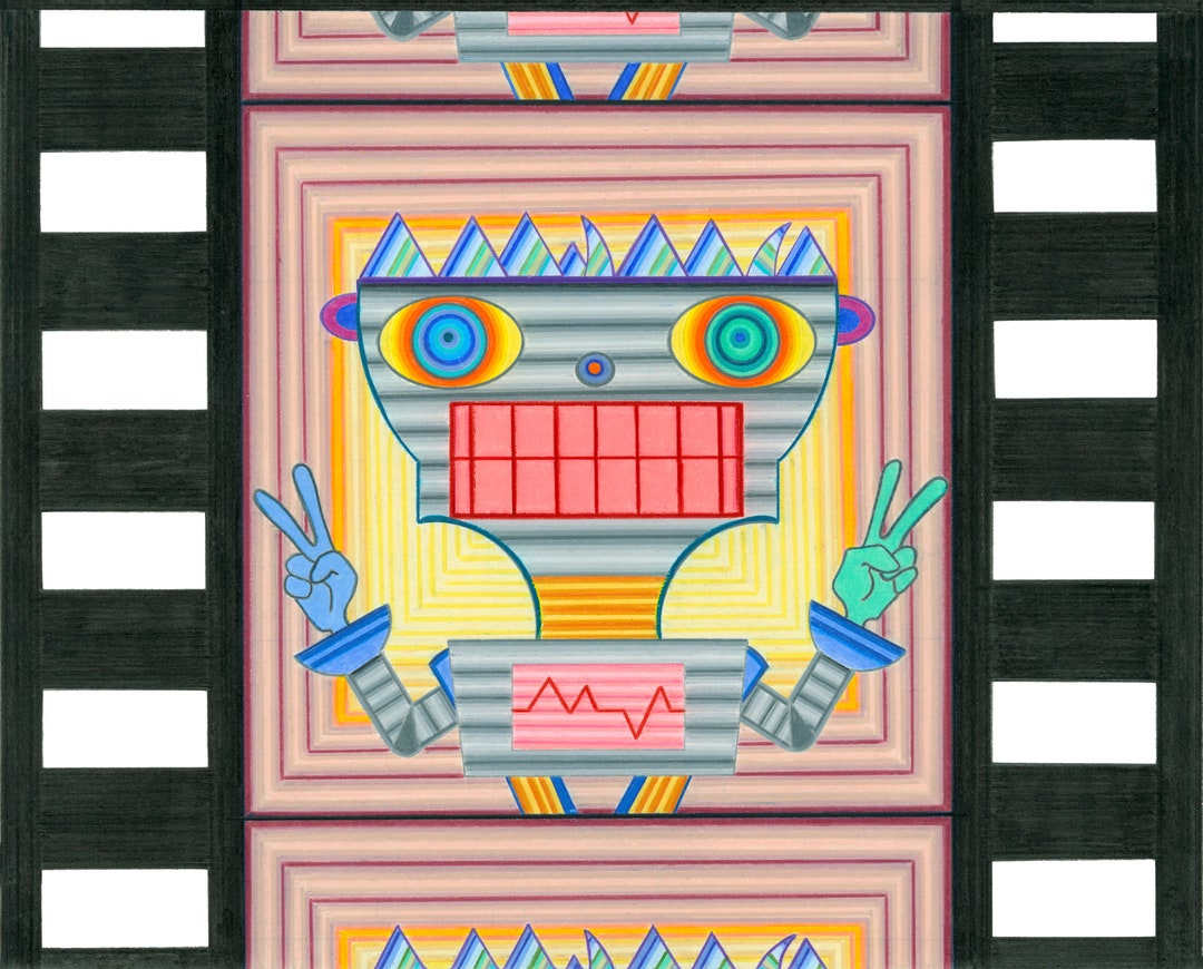 Crook - Colored Pencil Drawing Print - Etsy