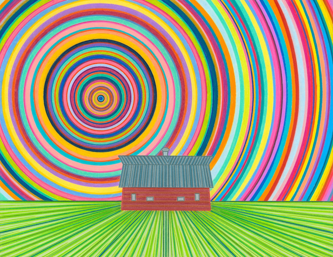 Long Exposure - Colored Pencil Drawing Print - Etsy