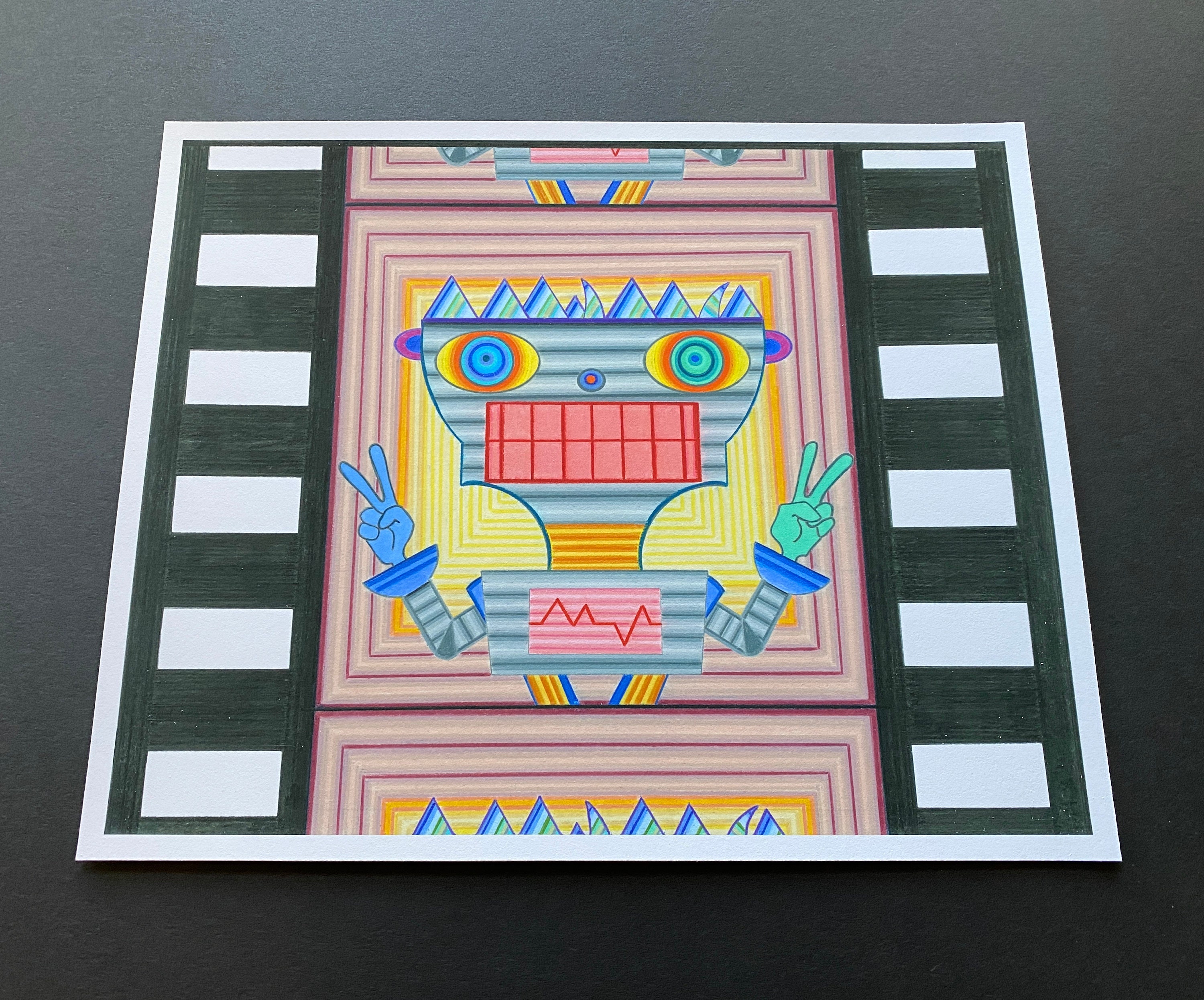 Crook - Colored Pencil Drawing Print - Etsy