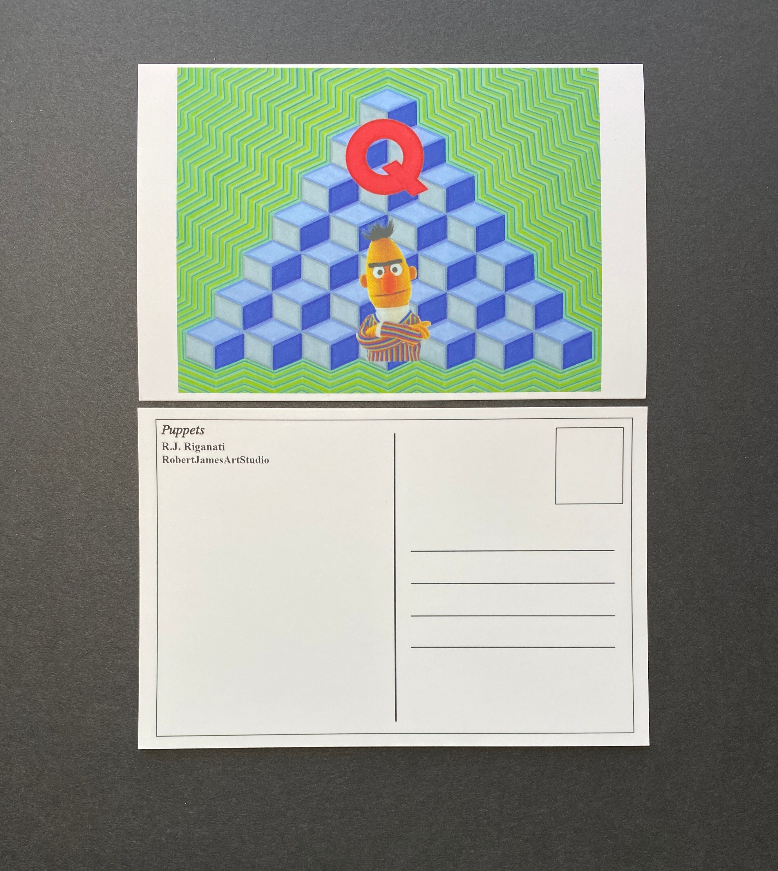 Puppets - Colored Pencil Drawing Print - Etsy