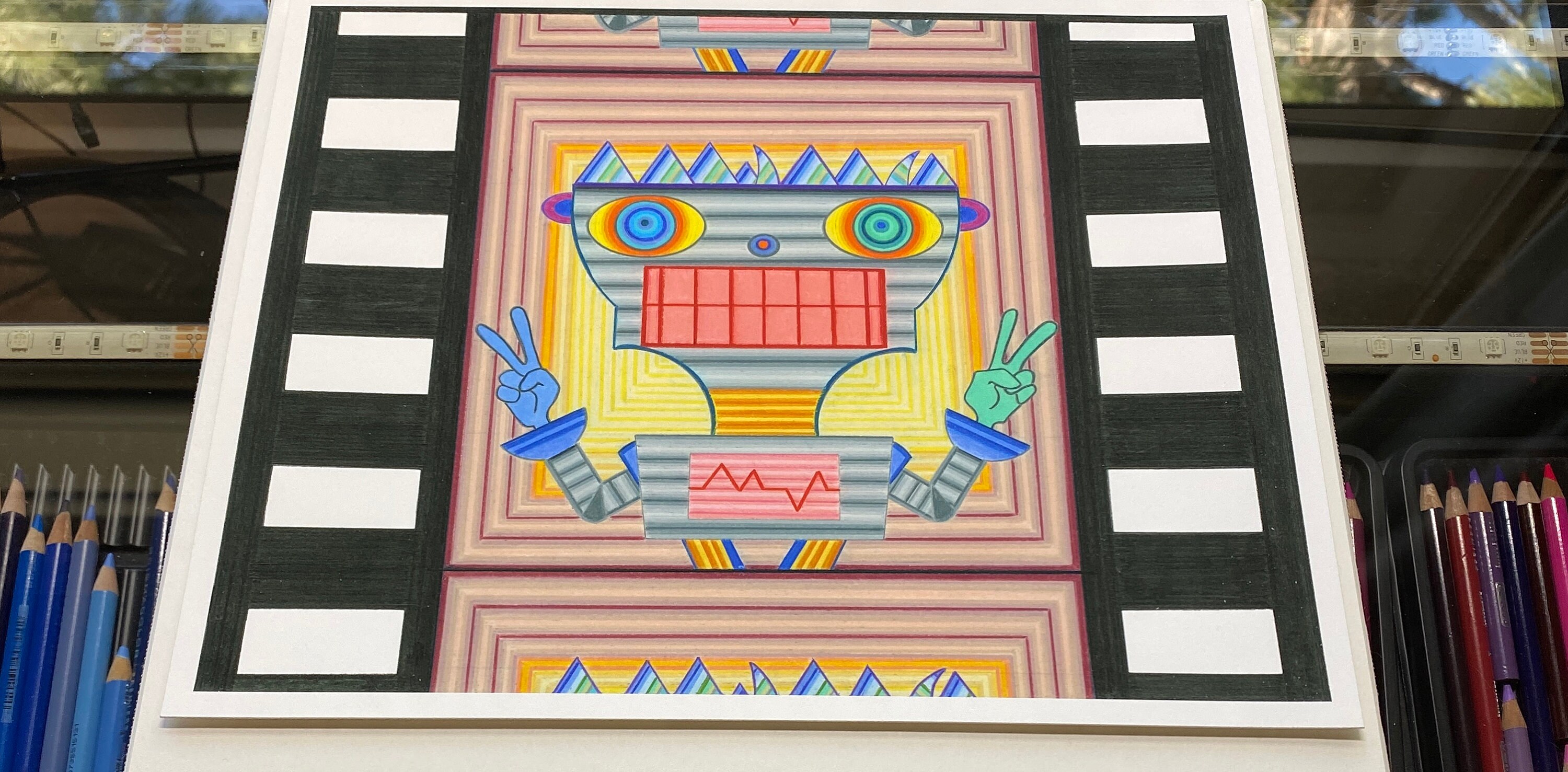 Crook Colored Pencil Drawing Print | Etsy