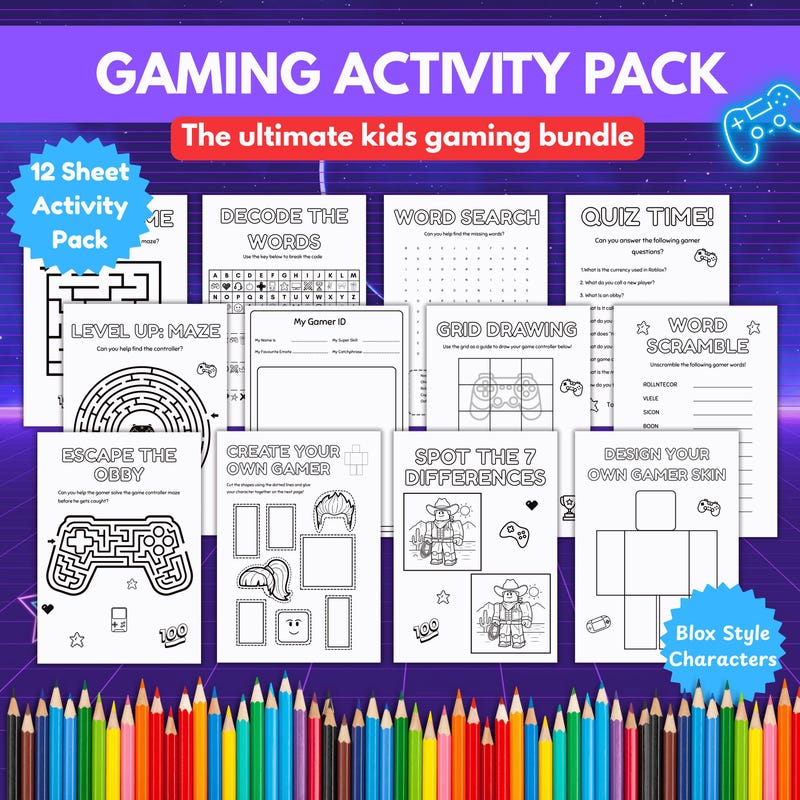 Roblox Activities Book - Etsy UK
