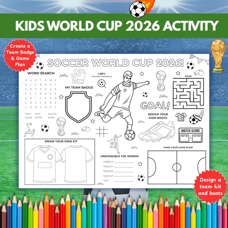 Fifa Coloring Pages - Etsy UK