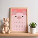 2026 Kids Calendar Printable – Cute Animal Monthly Calendar PDF ...