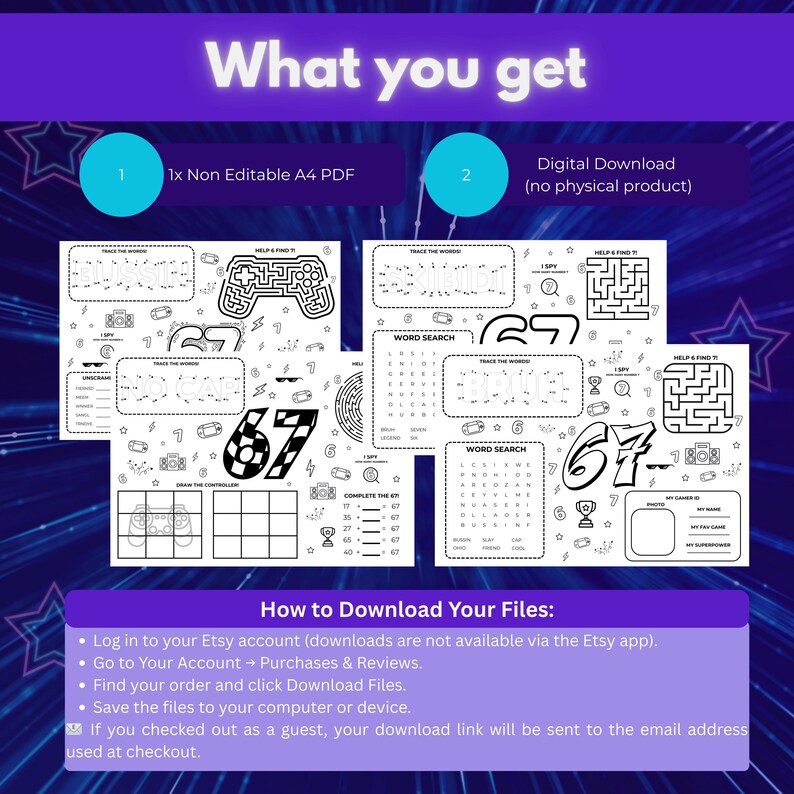 67 Activity Sheets for Kids Printable Dot to Dot, Maze, Word Search ...