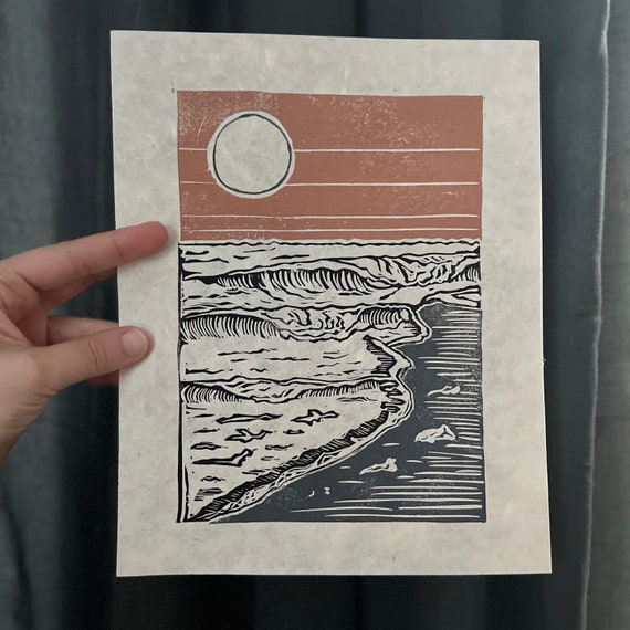 Wall Decor Wall Hangings Beach Handmade Block Print Glow Home & Living ...